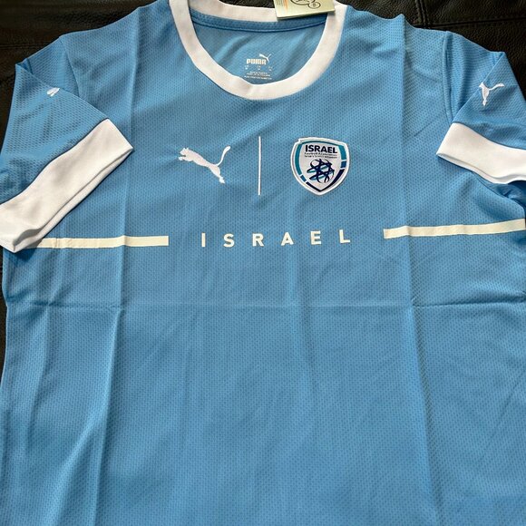 Puma | Shirts | Israel National Team Blue Jersey Sz Mens Mlxl Or 2xl ...